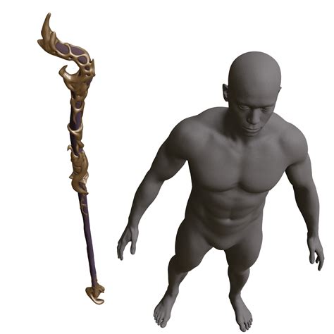 🦯 Viktor Arcane Cane Staff Stick Brooch Pin Accessories・ 3d File For 3d Printing・cults