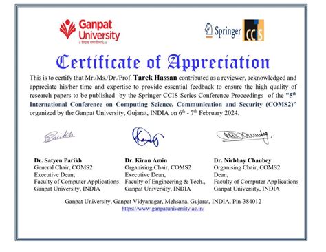 Tarek Hassan On Linkedin Review Springer Ieee Elsevier Research