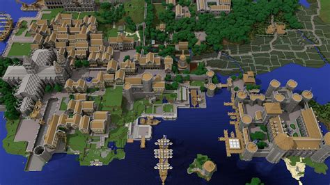 Minecraft Medieval City Layout