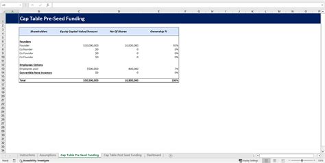 Convertible Note Calculator Excel Template Excel XLS