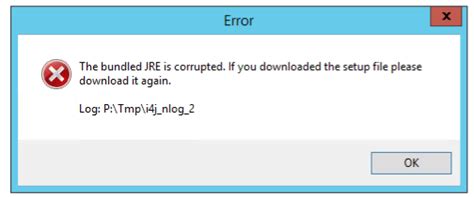 Jre Is Corrupt Error Message Appears During Installation Of The Pmc Or