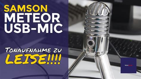 Lösung: Das Samson Meteor Mic ist zu leise! - YouTube