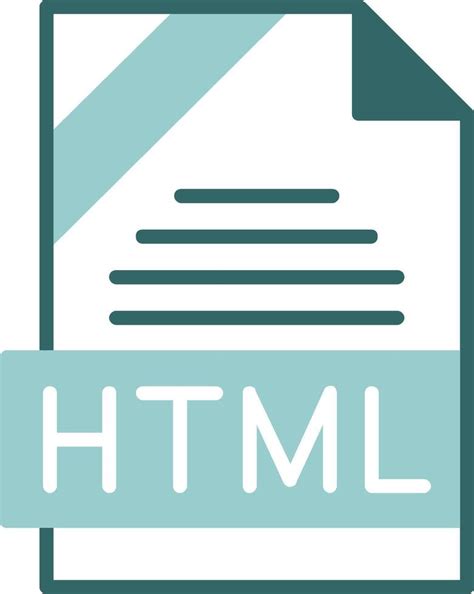 Html Format Glyph Colorful Style Icon 54890660 Vector Art At Vecteezy