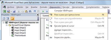 Depurar Macros En Excel Excel Total