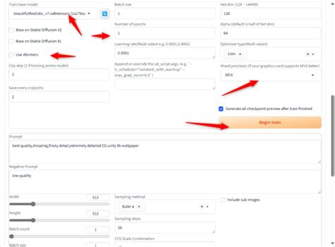 簡単に LoRA を作成するツールsd webui train tools eightban s memo