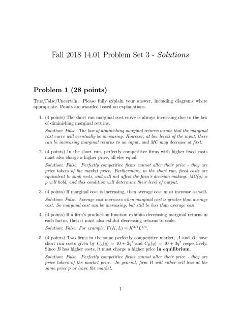 Solution Problem Set 3 Solutions Studypool