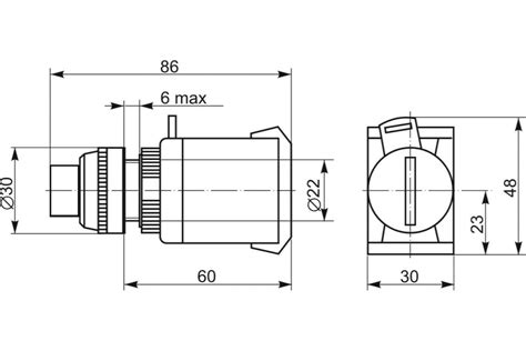 Переключатель IEK ANC-22-2 на 2 фиксированных положения, красный 1з+1р ...