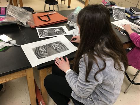 8th Grade Drawing This Impressive Work In Progress Has A Focus On