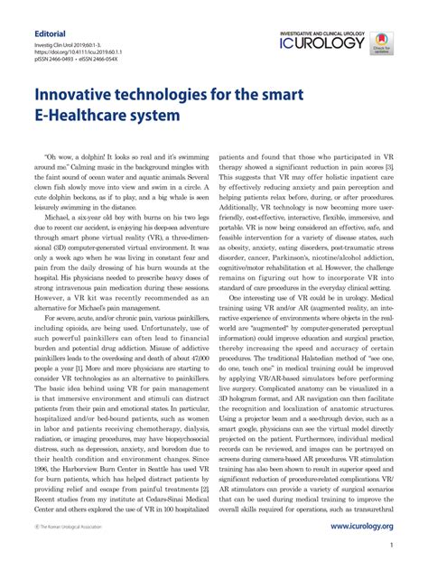 Pdf Innovative Technologies For The Smart E Healthcare System