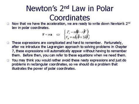 Physics 312 Lecture 1 Cartesian And Polar Coordinates