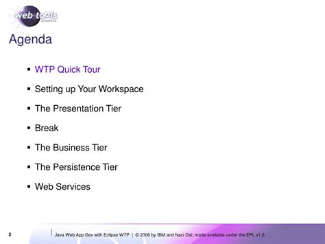 Ppt Java™ Web Application Development With Eclipse Wtp Wtp Quick