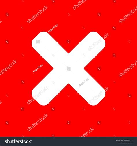 Red X Cross No Sign Wrong เวกเตอร์สต็อก ปลอดค่าลิขสิทธิ์ 2074015118 Shutterstock