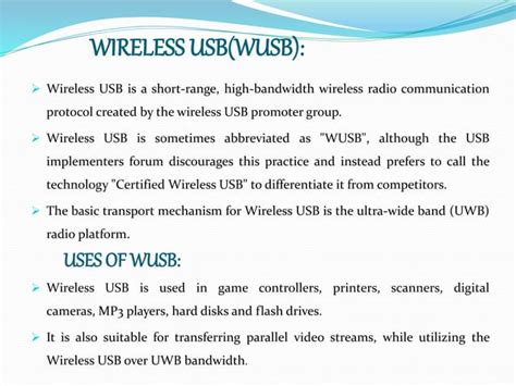 Wireless Usb Ppt PPTX Computer Peripherals Computing