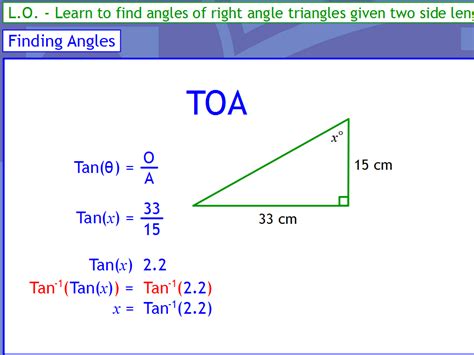 Ks4 Unit On Trigonometry Finding Sides And Angles Inc Bearings