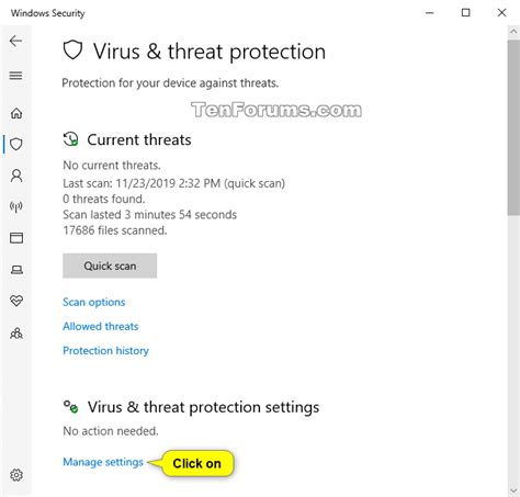 Add Or Remove Microsoft Defender Antivirus Exclusions In Windows 10 Tutorials