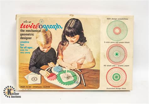 1960s Twirl O Graph Drawing Game In Box