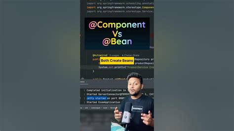 Component Vs Bean In Spring Javadeveloper Coding Javaframework