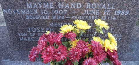 Mayme Davis Hand Royall 1907 1989 Find A Grave Memorial