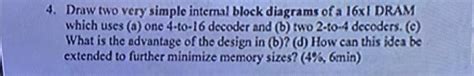 solved draw two very simple intemal block diagrams of a 16×1
