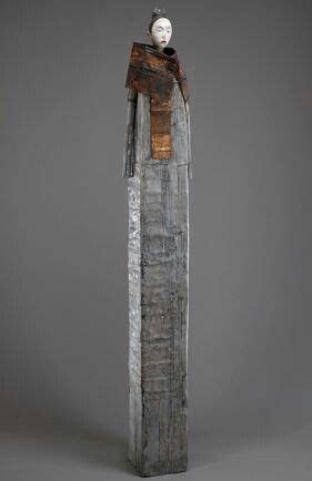 Yolande Biver Sculpture Art Art Propelled Tall Sculpture Rustic