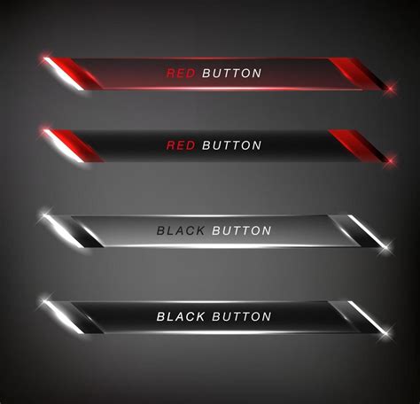 Set Of Web Glossy Buttons 2450686 Vector Art At Vecteezy