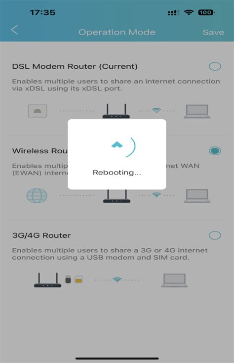 how to setup tp link dsl modem router on tether app