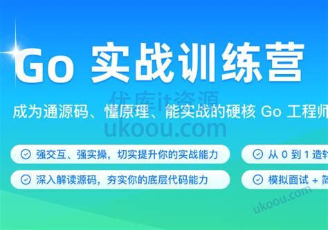 Go语言实战视频教程go入门到进阶教程 优库it资源网