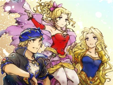 Terra Branford Celes Chere And Locke Cole Final Fantasy And 1 More
