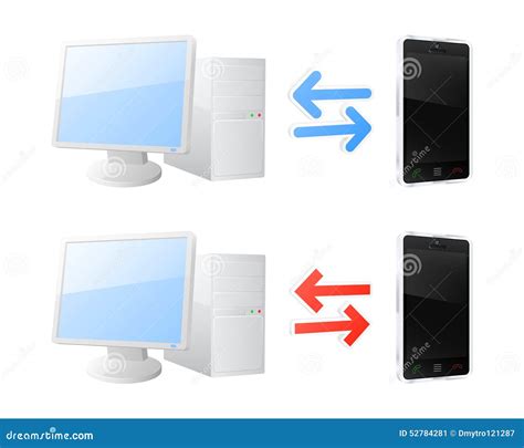 Device Synchronization Icons Stock Vector Illustration Of Arrow Data 52784281