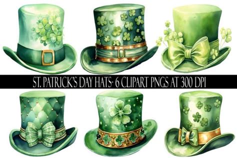St Patrick S Day Hat Clipart Graphic By Digital Paper Packs Creative Fabrica