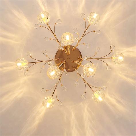 Crystal Flower Ceiling Light Vakkerlight