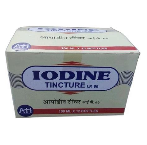 Iodine Tincture Syrup Packaging Size 100ml X 12 Bottles At Best Price