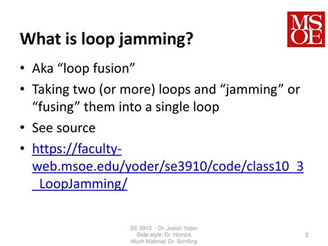 se 3910 real time systems week 10 class 3 loop jamming ppt download
