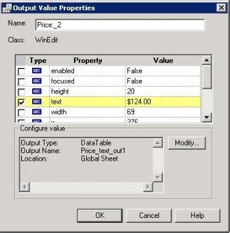How To Insert Output Values In QTP