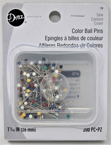 Dritz Color Ball Pins 200pack Size 17