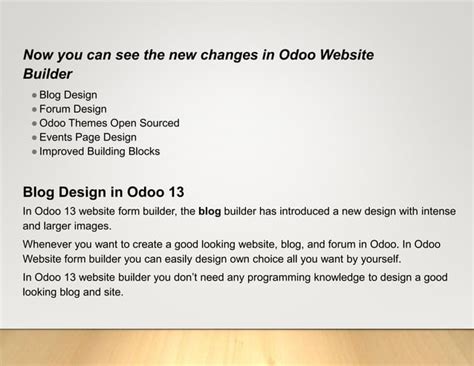 Odoo 13 Website Form Builder Ppt