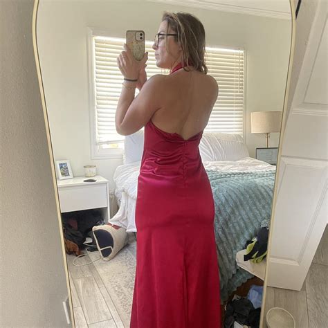 Red Formal Dress Prom Dress Wedding Guest Dress Depop