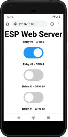 Serveur Web Du Module De Relais ESP32 ESP8266 Utilisant L IDE Arduino