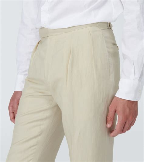 Ralph Lauren Purple Label Gregory Linen And Silk Pants Ralph Lauren