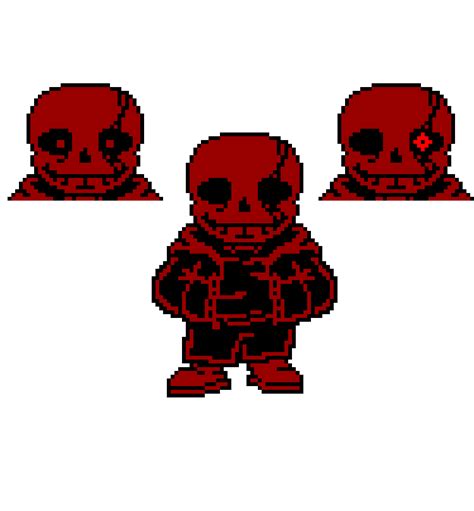 Jk Underfell Sans My Au Creds To Intomadness Pixel Art