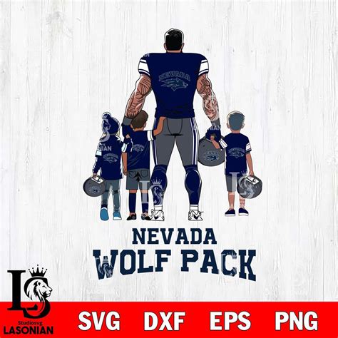Nevada Wolf Pack 4 Father And Son Rugby Lasoniansvg