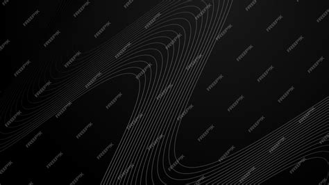 Premium Vector Black Abstract Gradient Background Wallpaper Design Vector Image With Curve