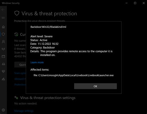 Windows Defender Shows Backdoor Warning · Issue 1573 · Livebook Dev