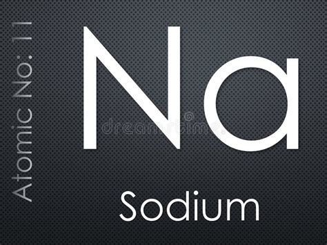 Sodium Chemical Element Of Mendeleev Periodic Table On Red Background Stock Illustration