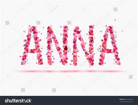 Anna Name With Flowers Over 21 Royalty Free Licensable Stock