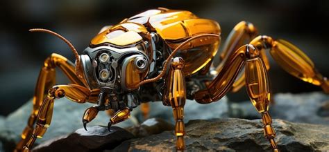 premium ai image ai ant cyborg in the style of baroque scifi