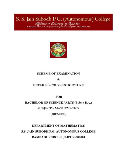 Syllabus BSC Maths New | PDF | Ordinary Differential Equation | Equations