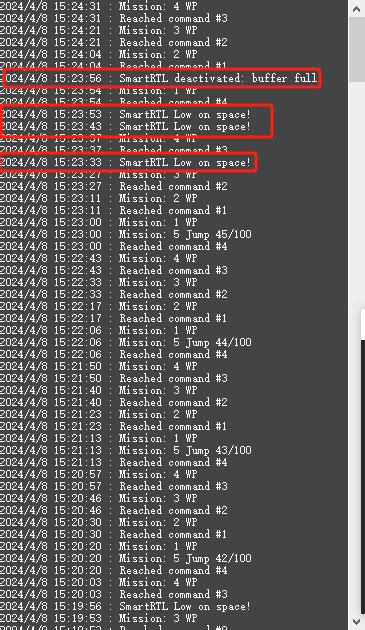smartrtl deactivated buffer full copter 4 3 ardupilot discourse