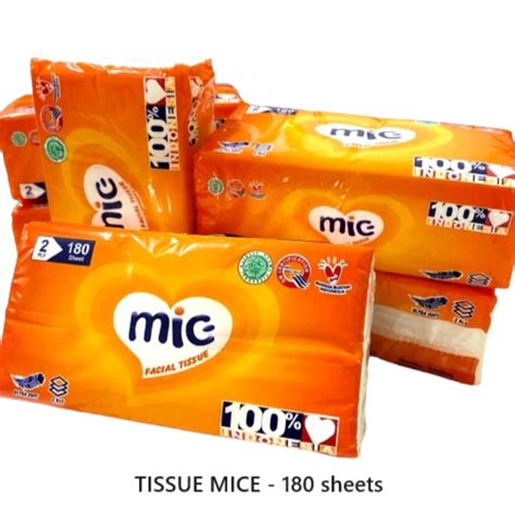 Tissue Mice 180 Sheet 2plymice Facial Tissue Shopee Philippines