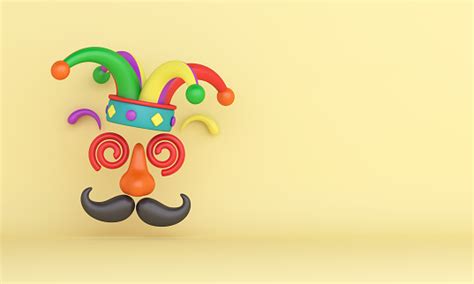 절호 모자 코와 콧수염 복사 공간 텍스트 3d 렌더링 일러스트와 만우절 장식 배경 만우절에 대한 스톡 사진 및 기타 이미지 만우절 3차원 형태 4월 Istock